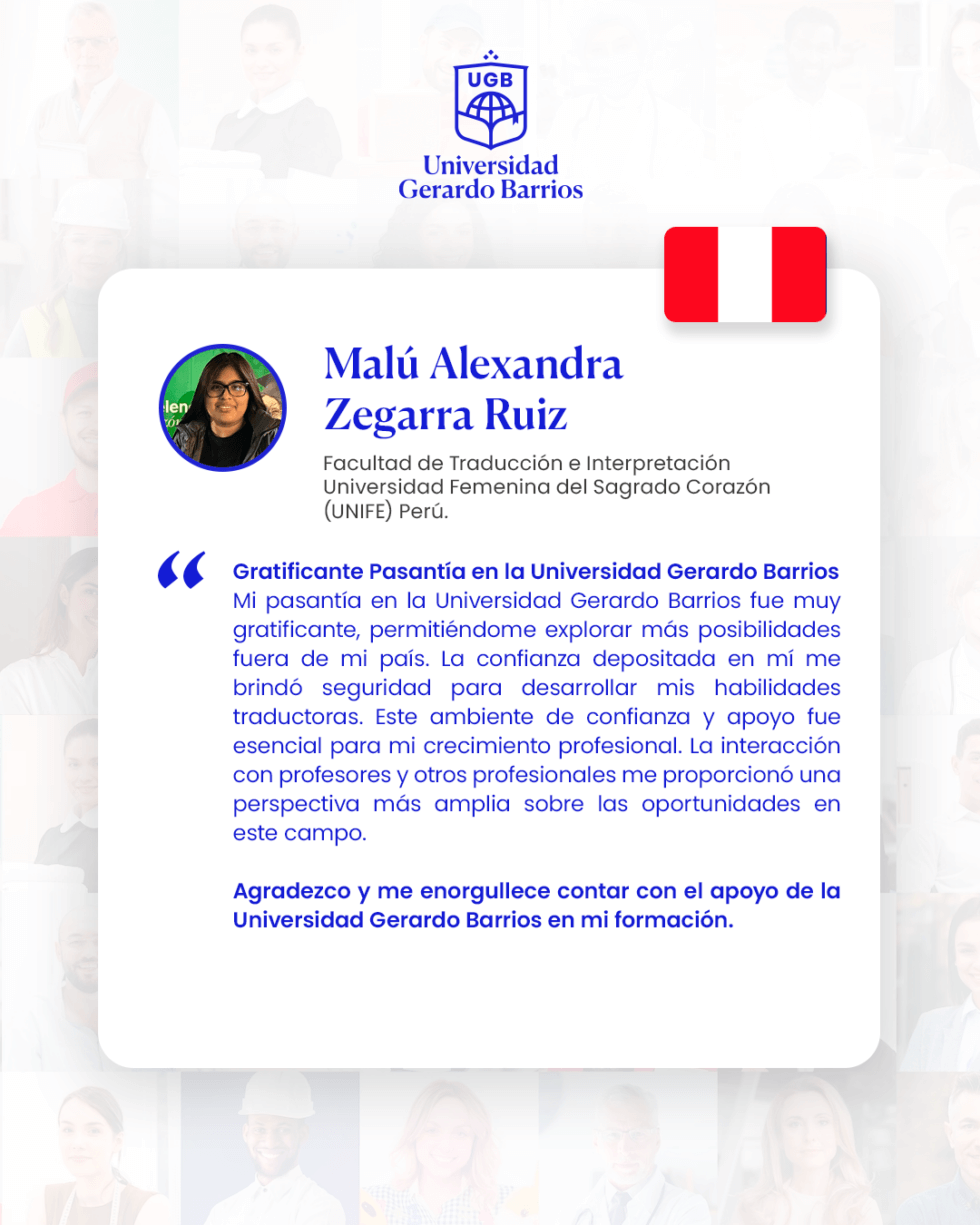 Intercambios estudiantiles en UNIFE, Perú